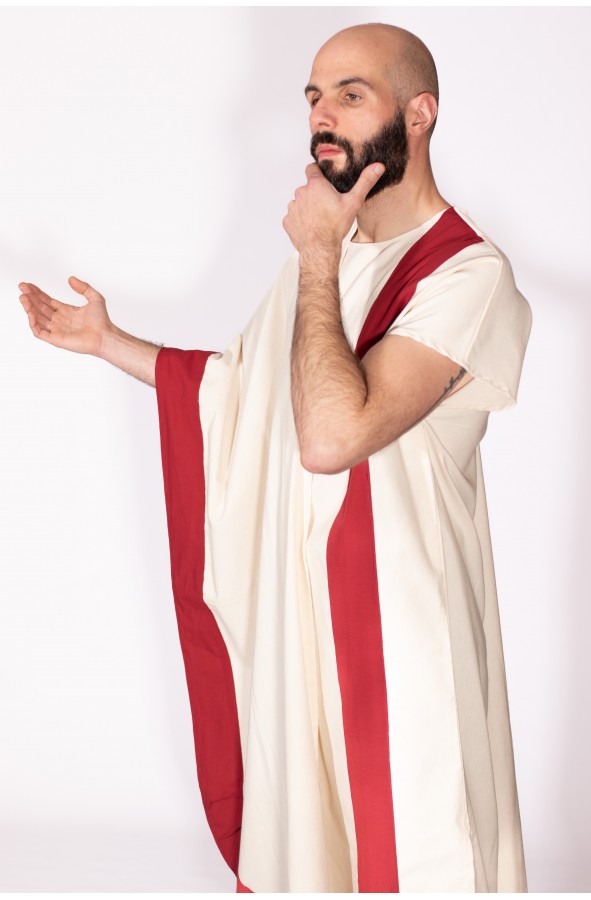 Roman senator costume with toga