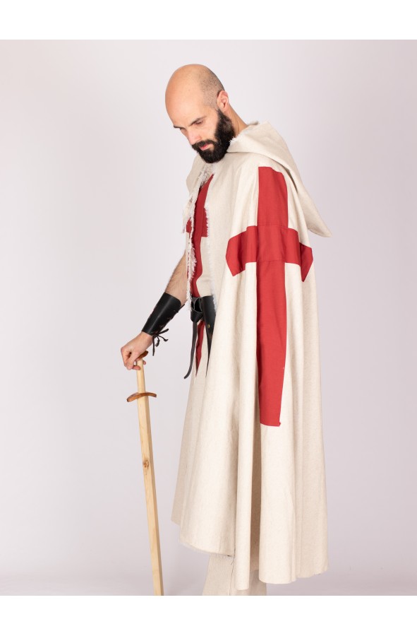 Medieval Knight Templar Crusader Hugo cloak