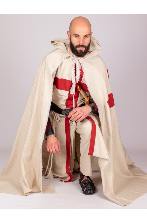 Medieval Knight Templar Crusader Hugo cloak