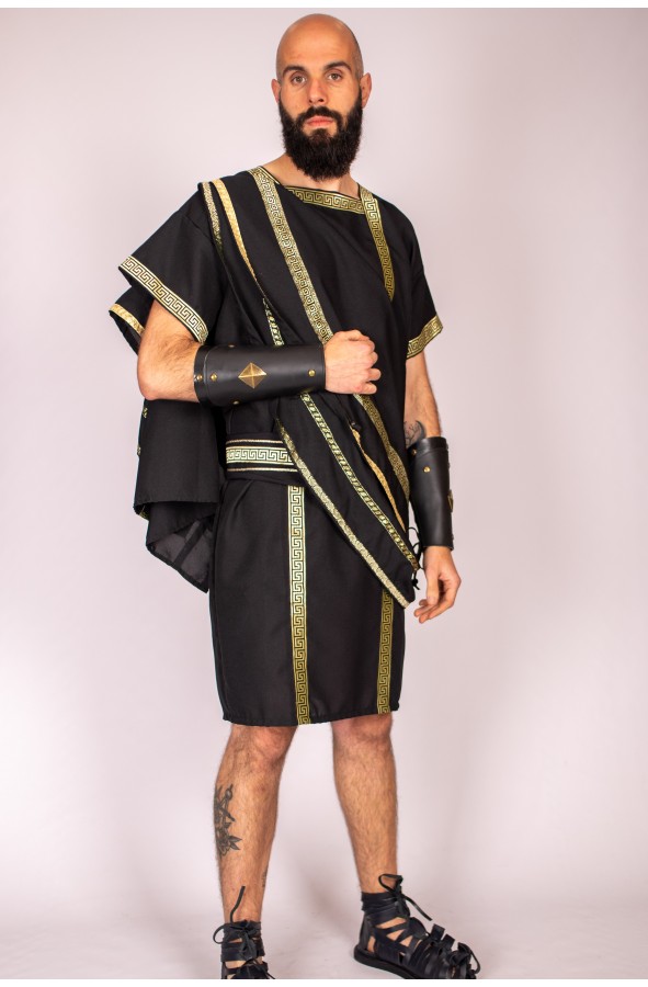 Roman costume man with black toga
